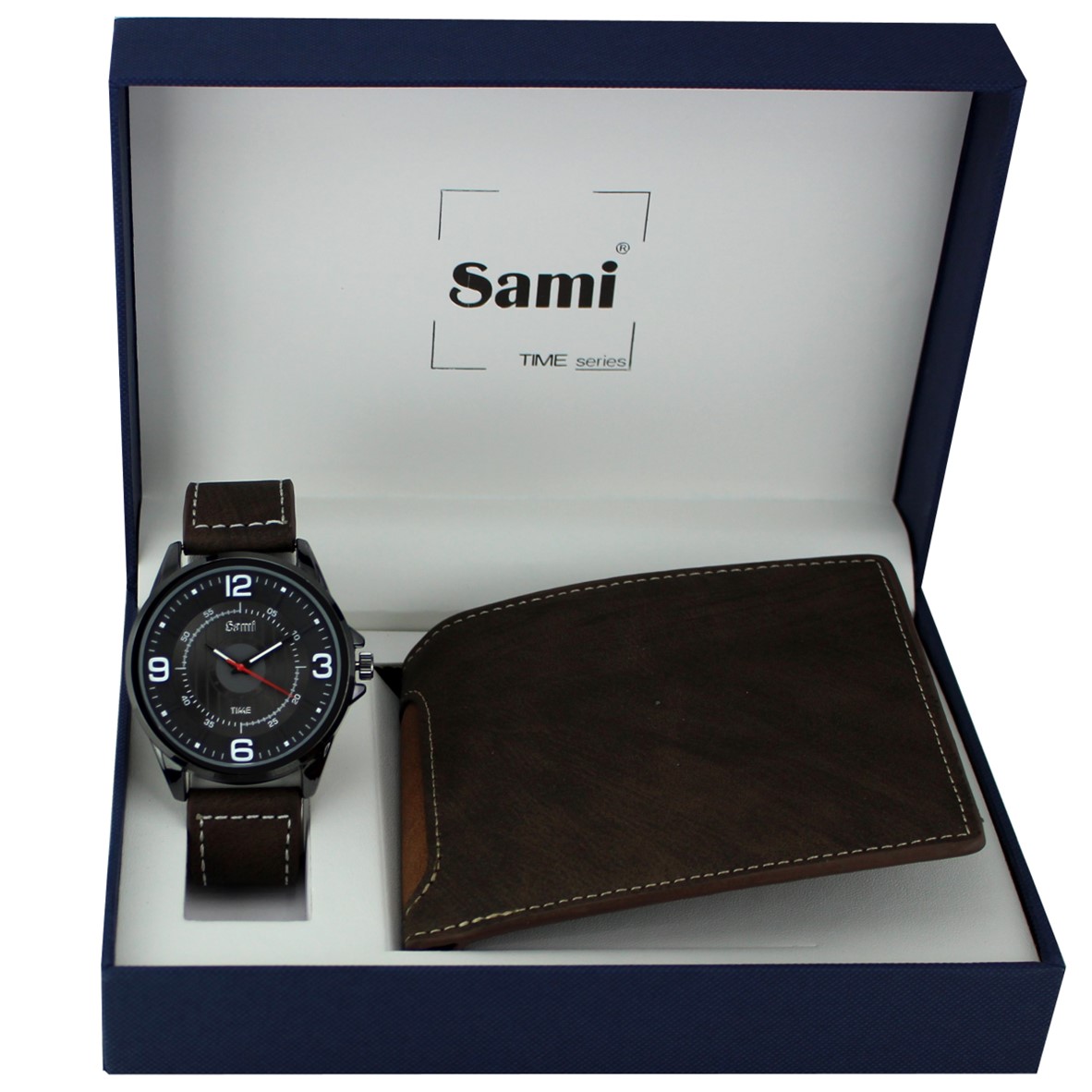 Sami® Conjunto Relógio e Carteira RSM-43801-3 - You Like It Store