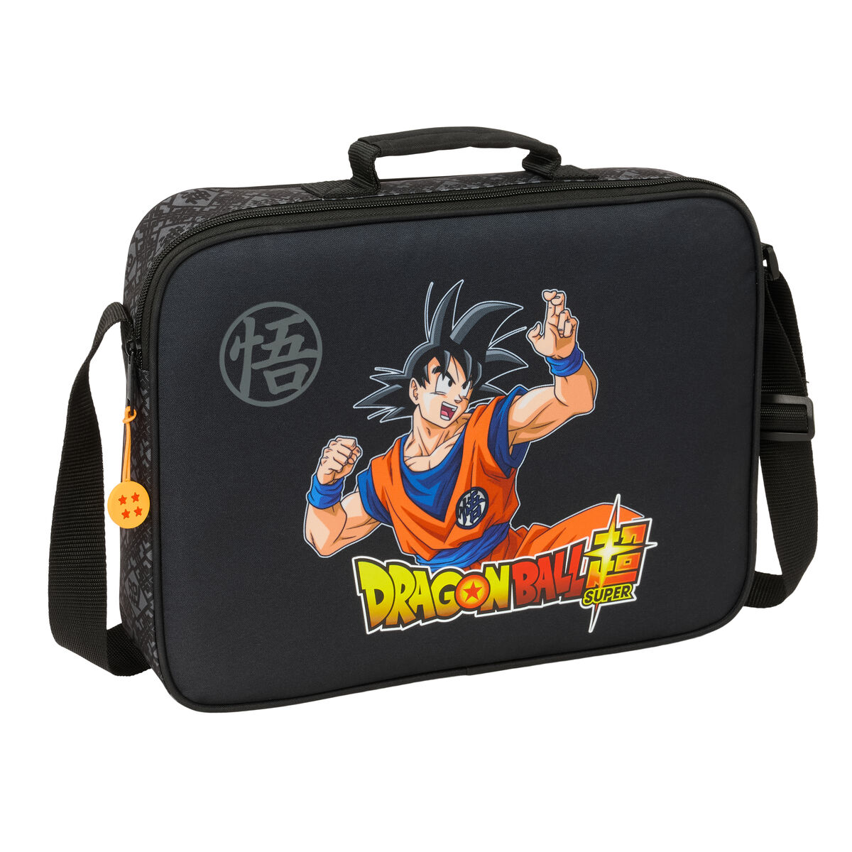 Pasta Escolar Dragon Ball Combat Preto 38 x 28 x 6 cm - You Like It Store