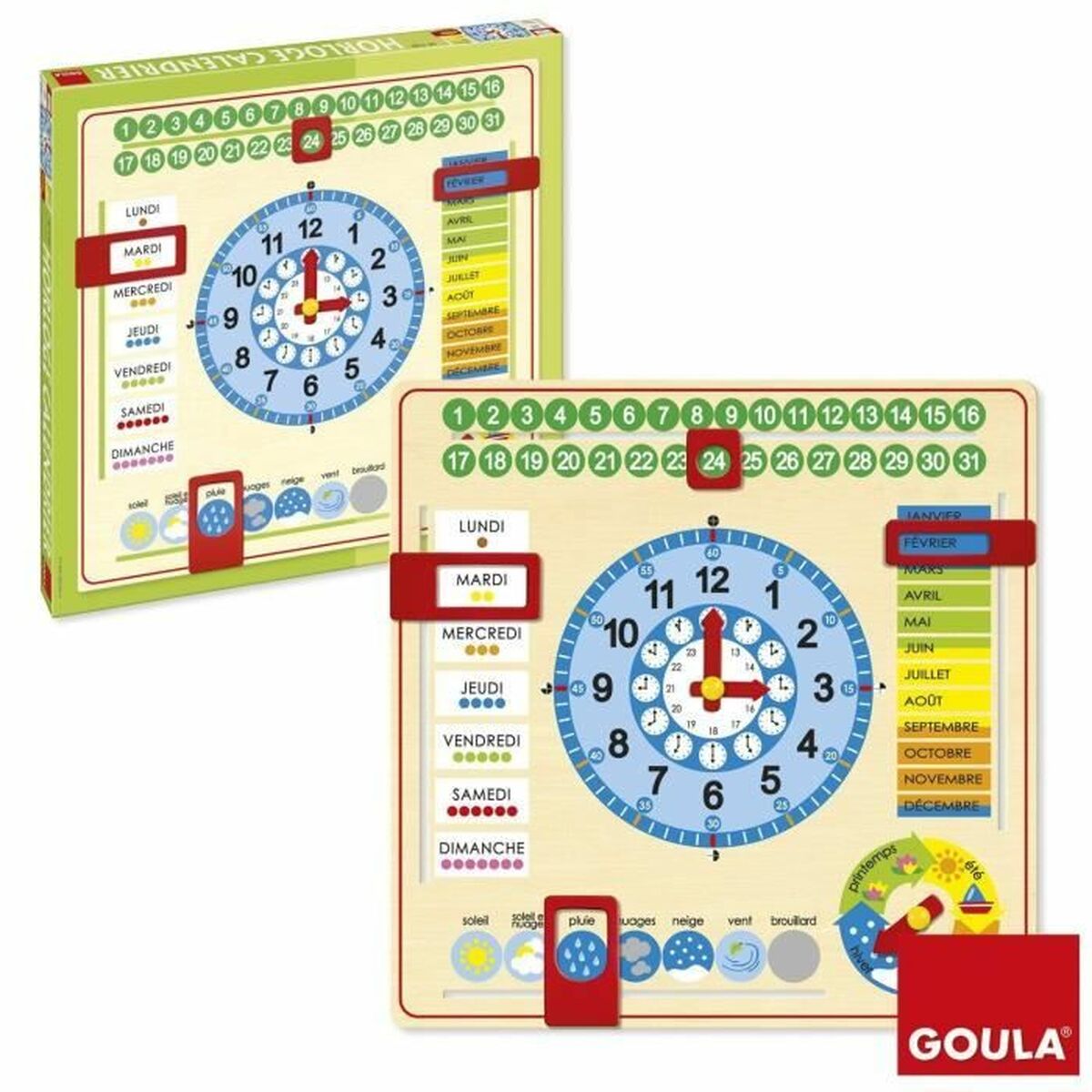 Relógio e Calendário em Francês - You Like It Store